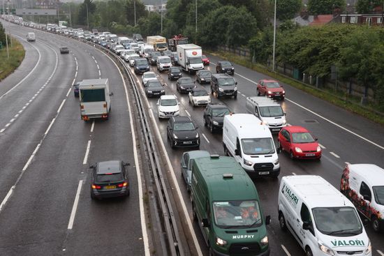 Traffic Builds On A102 Blackwall Tunnel Editorial Stock Photo - Stock ...