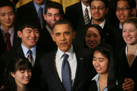 United States President Barack Obama Students Editorial Stock Photo ...