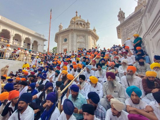 Devotees Members Various Hardline Sikh Organizations Editorial Stock ...