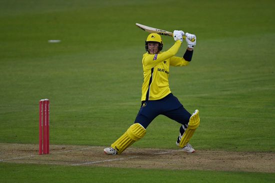Toby Albert Hampshire Hawks Batting During Editorial Stock Photo ...