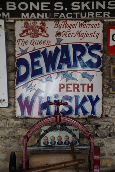 Enamel Advertising Sign Showing Dewars Whisky Editorial Stock Photo ...