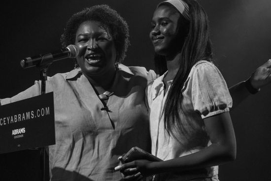 Stacey Abrams Her Daughter Speaking Editorial Stock Photo - Stock Image ...