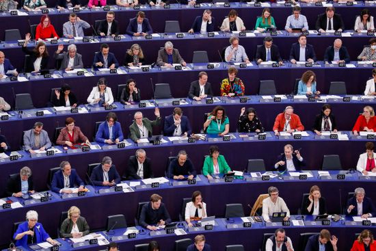 Members European Parliament Mep During Voting Editorial Stock Photo ...