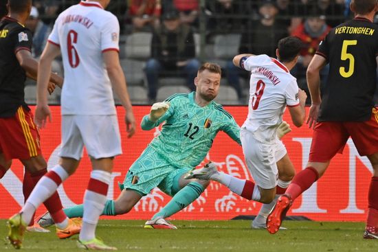 Polands Robert Lewandowski Scoring 01 Goal Editorial Stock Photo ...