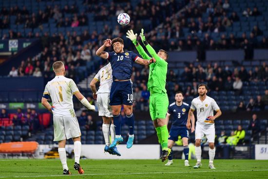 Armenias David Yurchenko Grabs Cross Ball Editorial Stock Photo - Stock ...