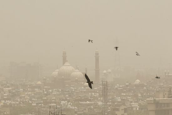 Thick Layer Dust Enveloped Sky Seen Editorial Stock Photo - Stock Image ...