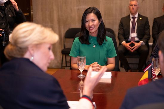 Princess Astrid Belgium Boston Mayor Michelle Editorial Stock Photo ...