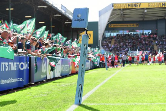 Gallagher Branding During Gallagher Premiership Rugby Editorial Stock ...