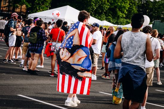 Fan Wears Flag Cardi B On Editorial Stock Photo - Stock Image ...