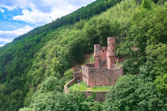 Aerial View Schadeck Castle Known Swallows Editorial Stock Photo ...