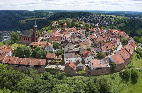 Aerial View Castle Bergfeste Dilsberg Neckar Editorial Stock Photo ...