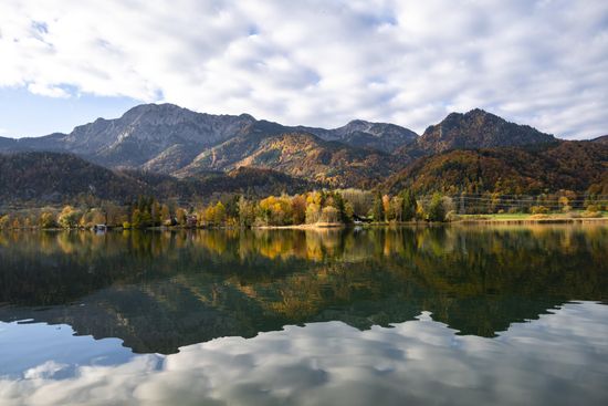 Lake Kochel Autumn Alpine Foothills Lake Editorial Stock Photo - Stock ...