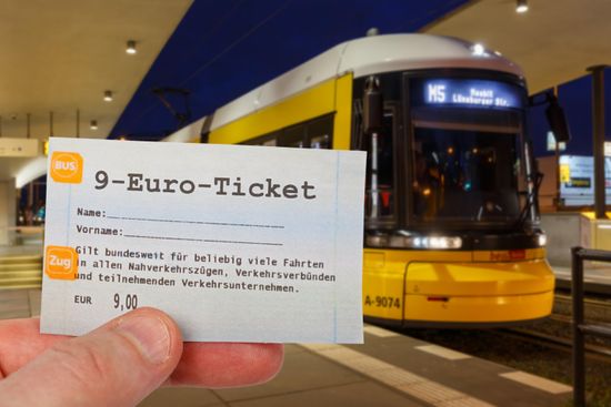 9euro Ticket Tram Tram Photo Montage Editorial Stock Photo - Stock ...