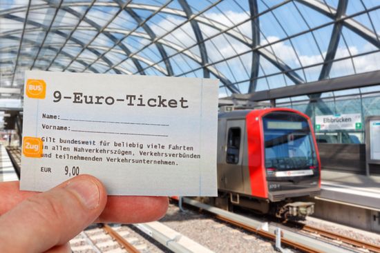 9euro Ticket Metro Underground Photo Montage Editorial Stock Photo ...