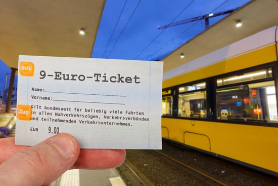 9euro Ticket Tram Tram Photo Montage Editorial Stock Photo - Stock ...