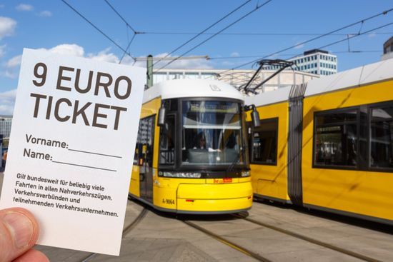 9euro Ticket Tram Tram Photo Montage Editorial Stock Photo - Stock ...