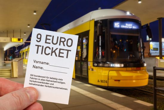9euro Ticket Tram Tram Photo Montage Editorial Stock Photo - Stock ...