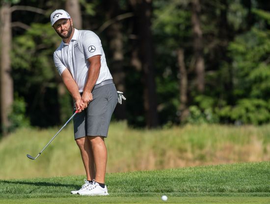 Jon Rahm Spain Practices On 8th Editorial Stock Photo - Stock Image ...