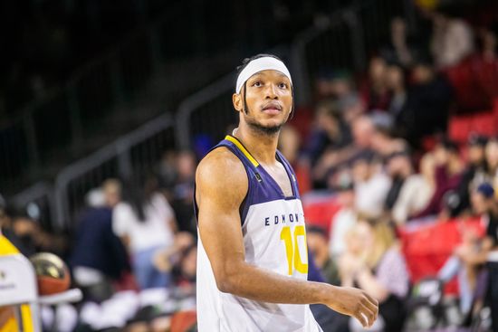 Edmontons 10 Mathieu Kamba Guard Seen Editorial Stock Photo - Stock ...