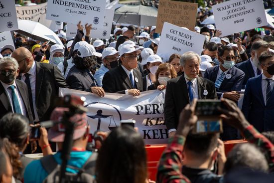 Malaysian Bar Council Members Holding Banner Editorial Stock Photo ...