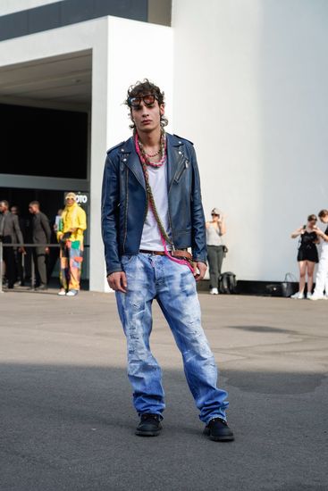 Giovanni Maini Arrivals Dsquared2 Fashion Show Editorial Stock Photo ...