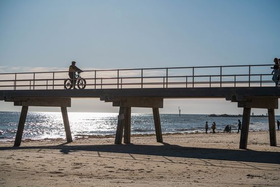 People Enjoying Mild Sunny Weather Beach Editorial Stock Photo - Stock ...