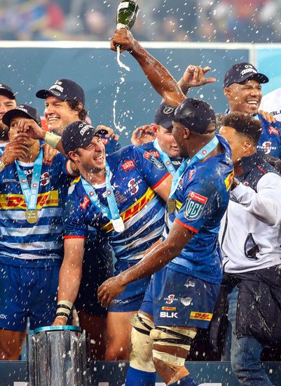 Stormers Players Celebrate After Winning United Editorial Stock Photo ...