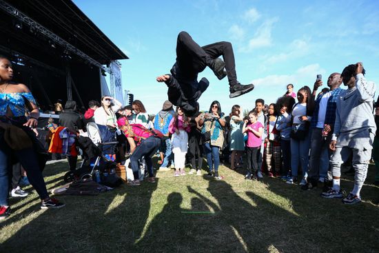 Boy Does Backflip Africa Oye Free Editorial Stock Photo - Stock Image ...