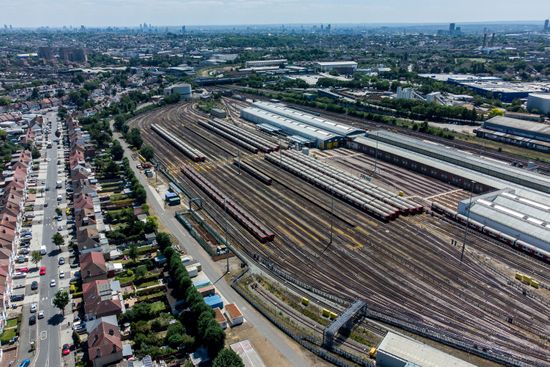 General View Neasden London Underground Depot Editorial Stock Photo ...