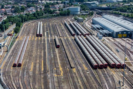 General View Neasden London Underground Depot Editorial Stock Photo ...