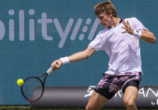 Belarusian Tennis Player Ilya Ivashka Action Editorial Stock Photo ...