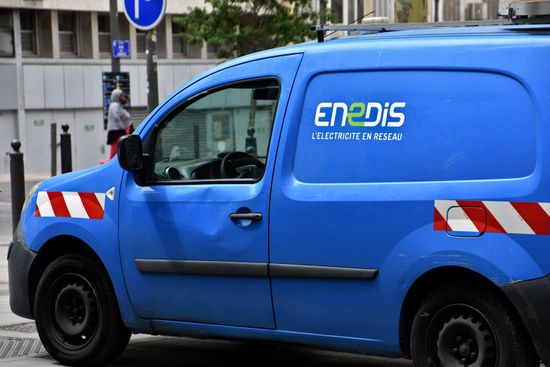 Enedis Service Car Seen On Street Editorial Stock Photo - Stock Image ...