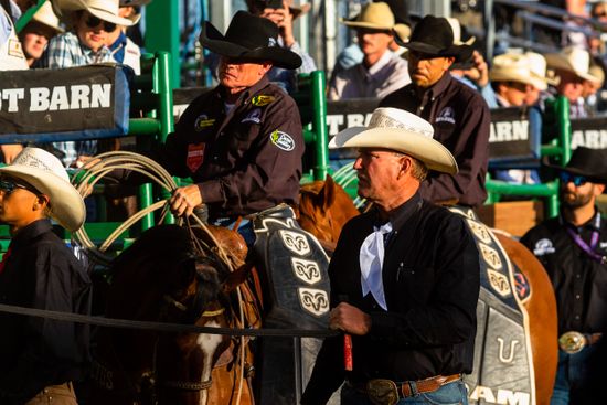 Arena Workers Prepare Open Chute Bareback Editorial Stock Photo - Stock ...
