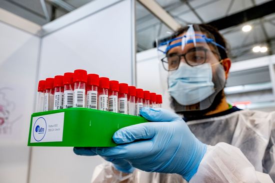 People Being Tested Corona Test By Editorial Stock Photo - Stock Image ...