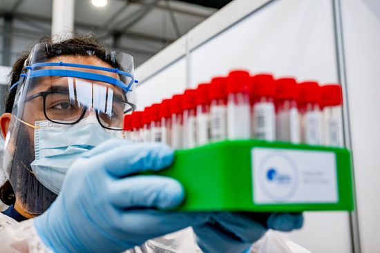 People Being Tested Corona Test By Editorial Stock Photo - Stock Image ...