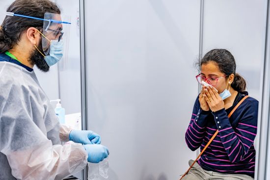 People Being Tested Corona Test By Editorial Stock Photo - Stock Image ...