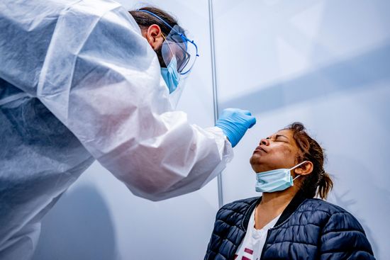 People Being Tested Corona Test By Editorial Stock Photo - Stock Image ...