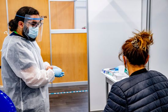 People Being Tested Corona Test By Editorial Stock Photo - Stock Image ...