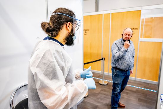 People Being Tested Corona Test By Editorial Stock Photo - Stock Image ...