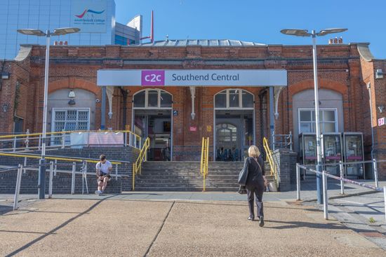 Southend Central Station Part Essex Thameside Editorial Stock Photo ...