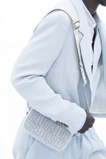 Model On Catwalk Bag Detail Editorial Stock Photo - Stock Image ...