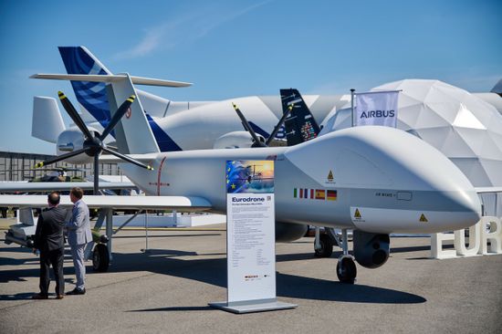Eurodrone Male Rpas Ila International Aerospace Editorial Stock Photo ...