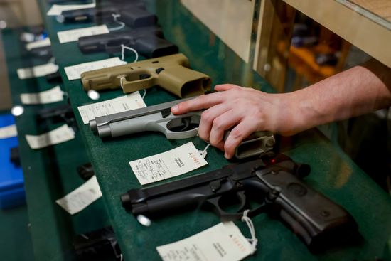 Handguns Sale Chucks Firearms Gun Store Editorial Stock Photo - Stock ...