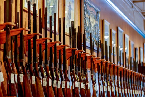 Shotguns Rifles Sale Chucks Firearms Gun Editorial Stock Photo - Stock ...