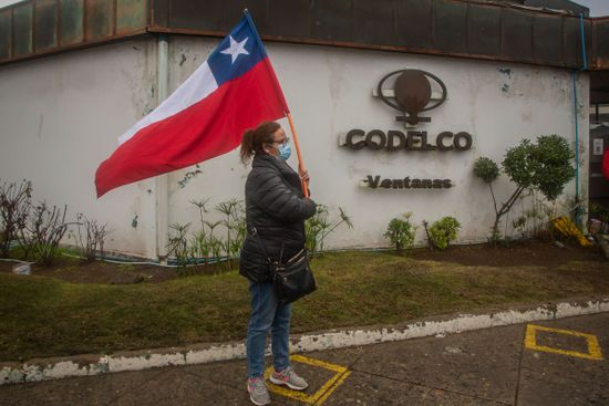 Codelco Workers Copper Workers After Reaching Editorial Stock Photo ...