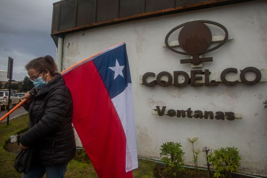 Codelco Workers Copper Workers After Reaching Editorial Stock Photo ...