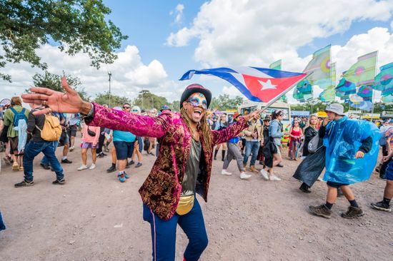 Cuban Dance Troop Progresses Around Site Editorial Stock Photo - Stock ...