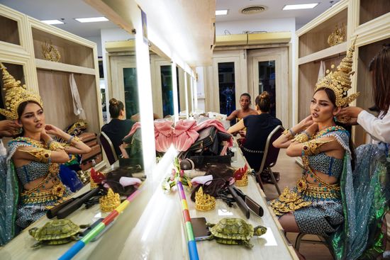 Miss Cambodia Sai Fhon Prepares Backstage Editorial Stock Photo - Stock ...