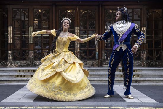 Disneys Beauty Beast Courtney Stapleton Emmanuel Editorial Stock Photo ...