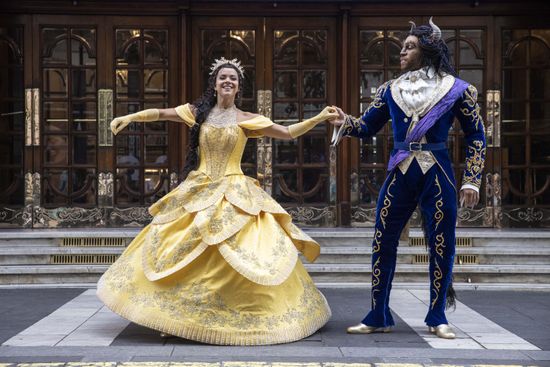 Disneys Beauty Beast Courtney Stapleton Emmanuel Editorial Stock Photo ...